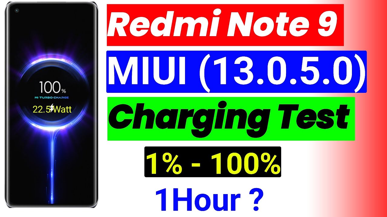 Redmi Note 9 MIUI 13.0.5.0 & Android 12 Update || Charging Test || Fast ...