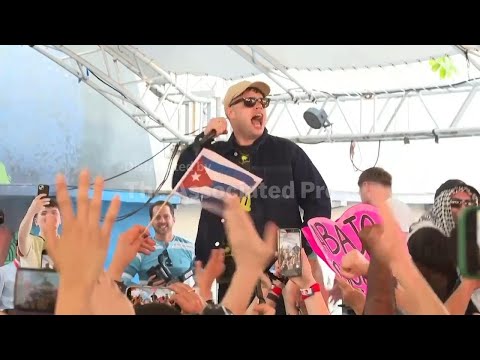 Kneecap bring music, dancing and aid to Cuba as part of humanitarian convoy