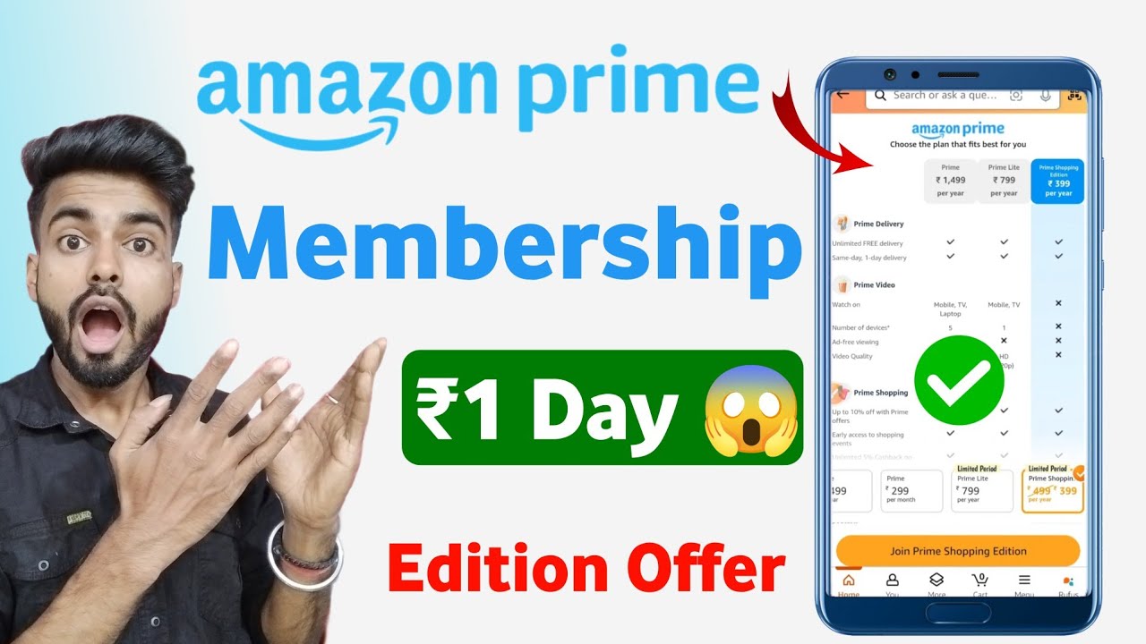Amazon prime membership offer | amazon prime membership kaise le | amazon prime membership 2024 ...