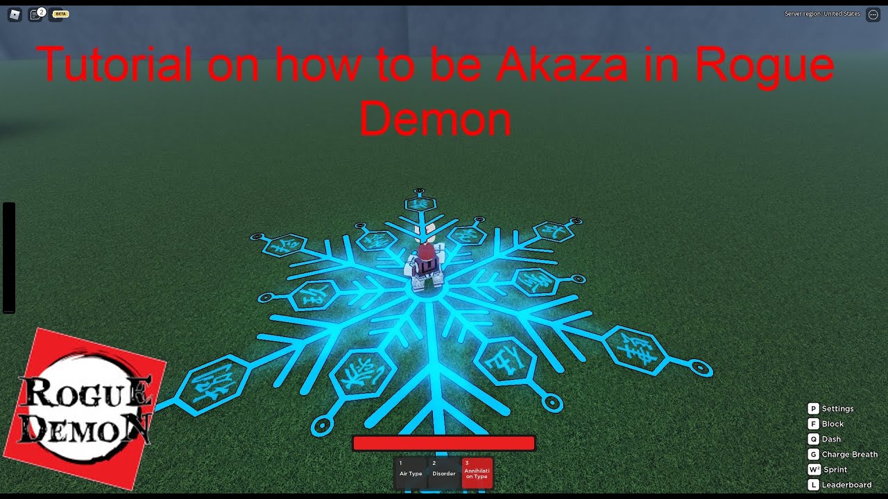 Tutorial On How To Be Akaza In Rogue Demon - YouTube