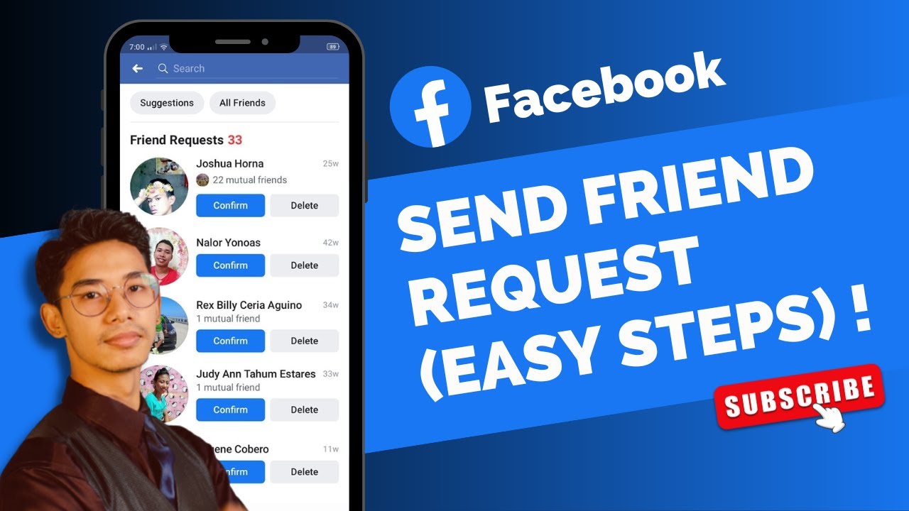 How to Send a Friend Request on Facebook ! - YouTube