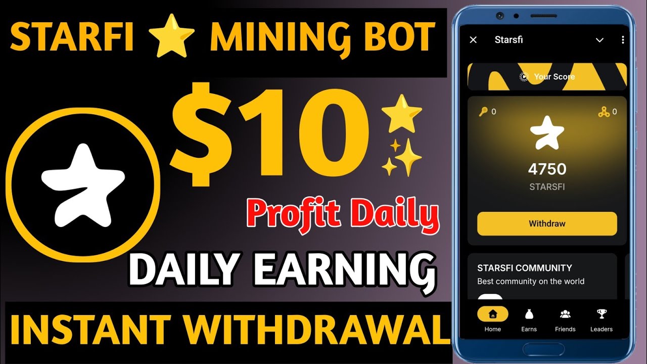 Starfi Airdrop | Starfi Mining ! New Mining App 2024 | crypto 4 earn ...
