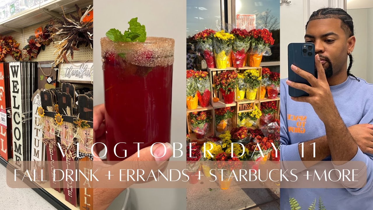 VLOGTOBER DAY 11 | MAKING A FALL DRINK + RUNNING ERRANDS + BEING SOME ...