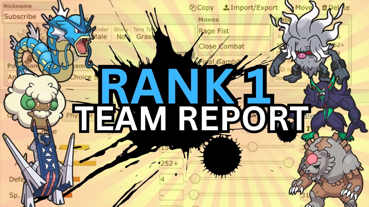 RANK 1 TEAM REPORT (Pokemon VGC 2024 - Reg H) - YouTube
