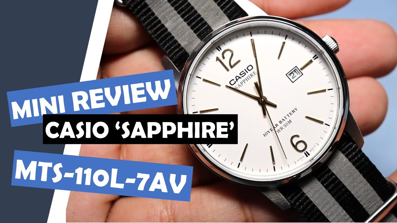 Jam Tangan Casio 'Sapphire' Dibawah 1 Juta || Mini Review Casio MTS ...