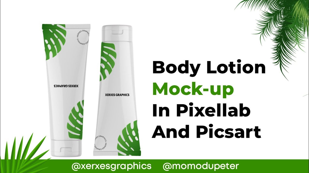 Body Lotion Product Design and mockup in Pixellab and PicsArt #pixellab ...