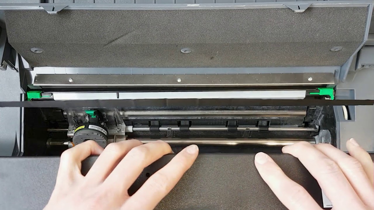 Ribbon Replacement on Tally T2365/T2380 - YouTube