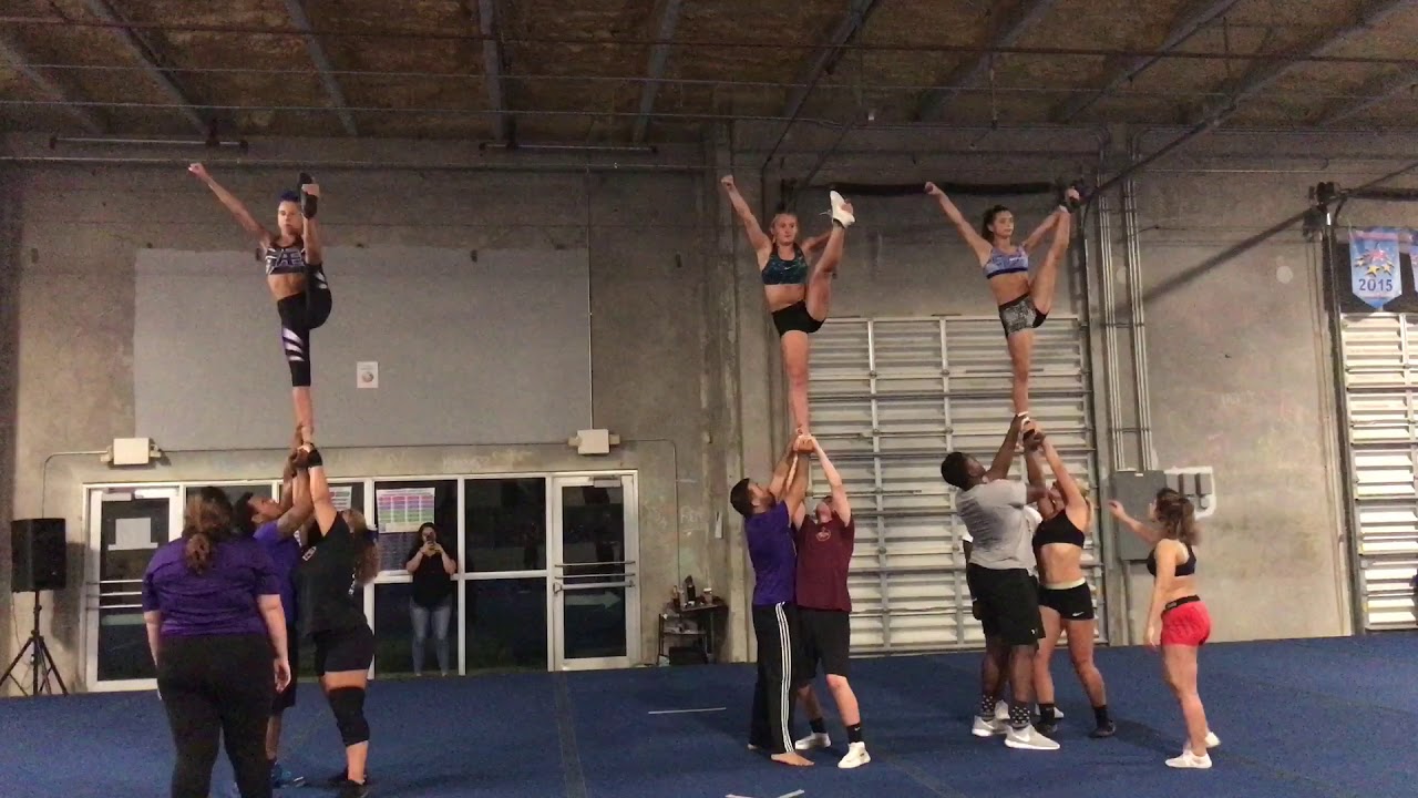 UR 5 elites 9/19/17 Aerial Elite cheer & dance Stuart Fl - YouTube
