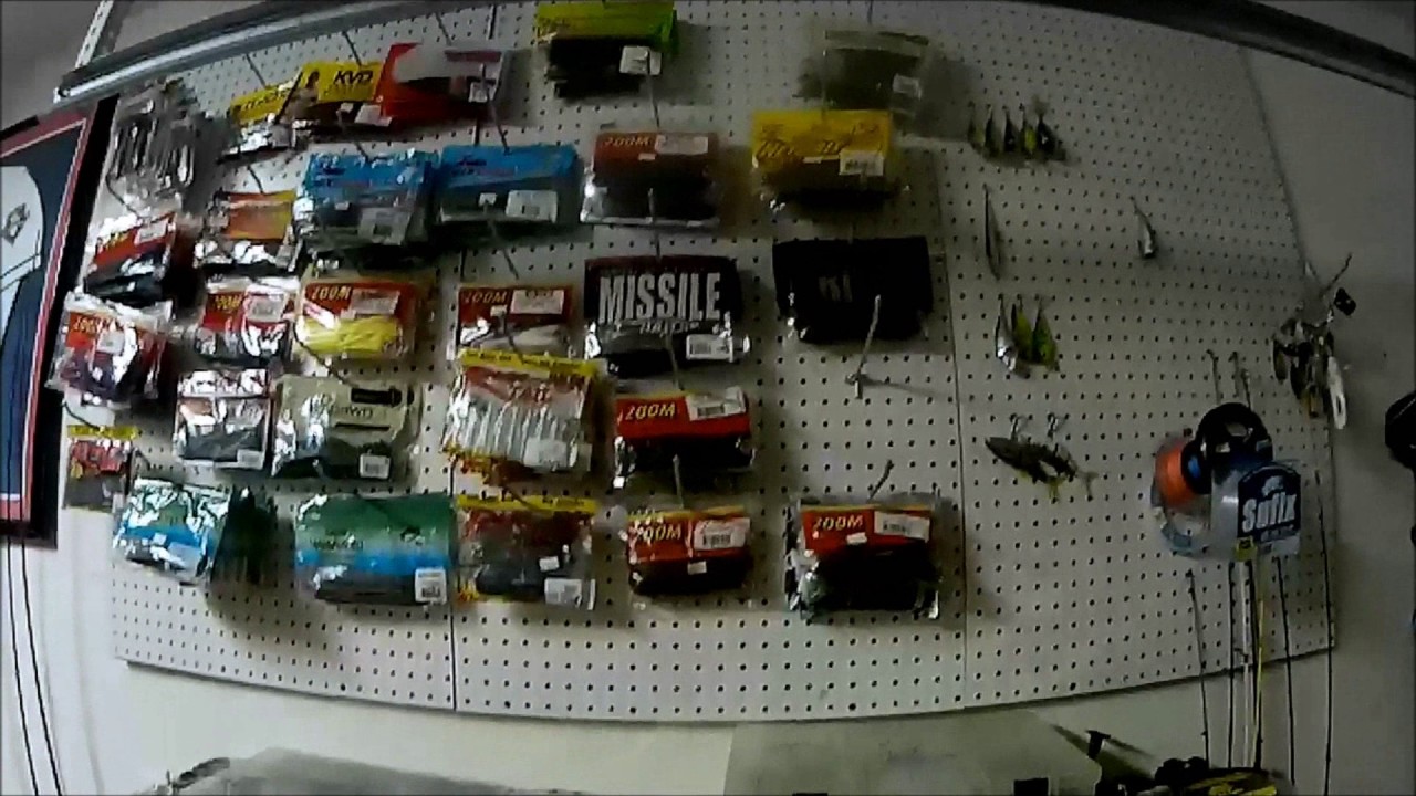 DIY TACKLE WALL!! - YouTube