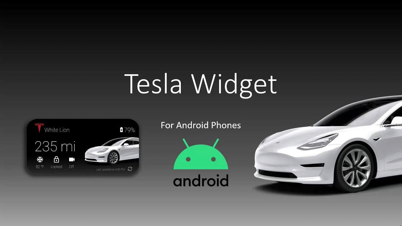 Tesla Widget for Android - YouTube