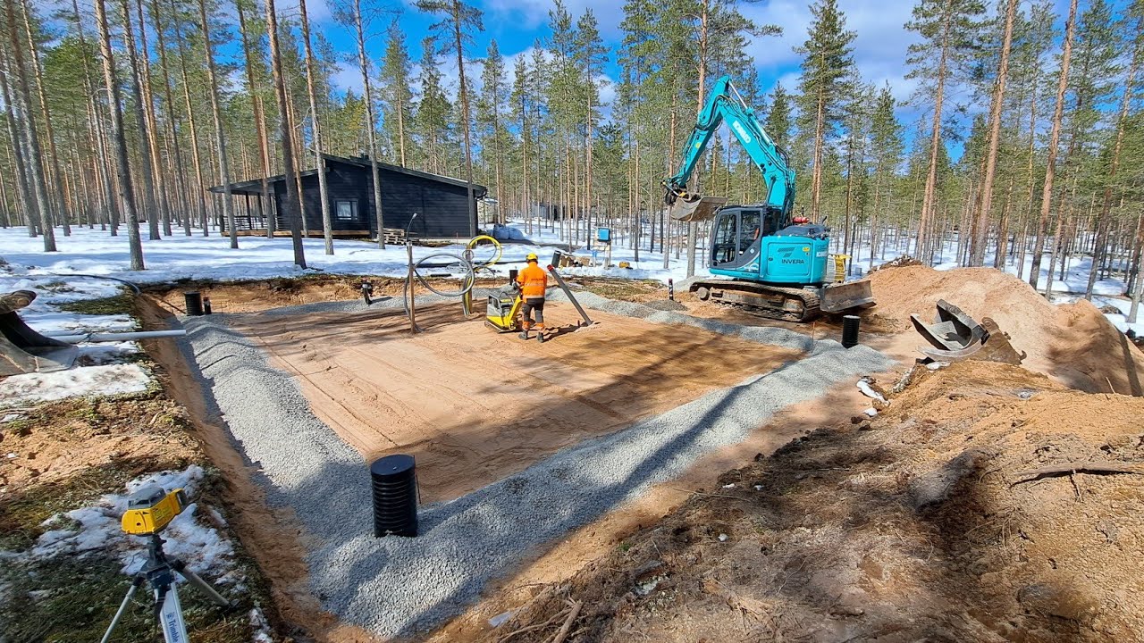 drainage and rainwater system installation. salaojien ja sadevesien ...