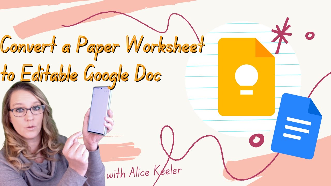 Converting Paper Worksheets to Editable Google Docs - YouTube