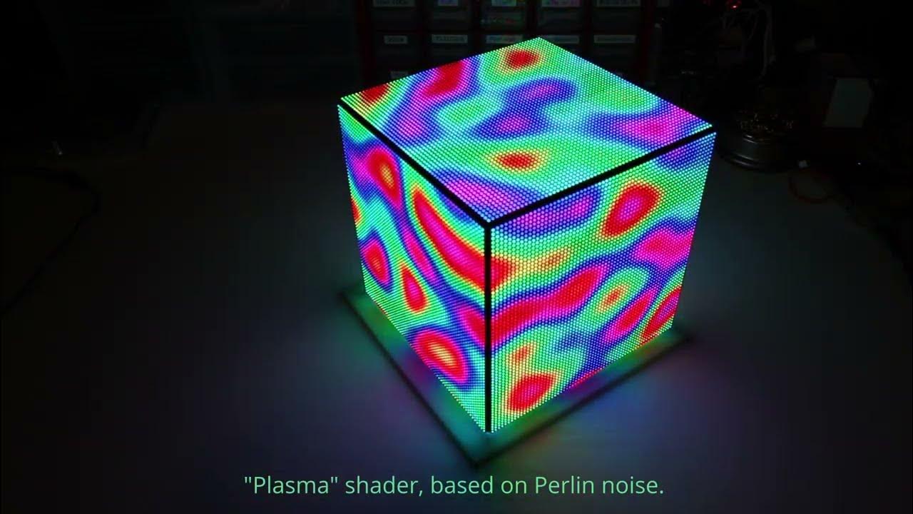 LED Cube project - Fragment shaders and color gradients. - YouTube