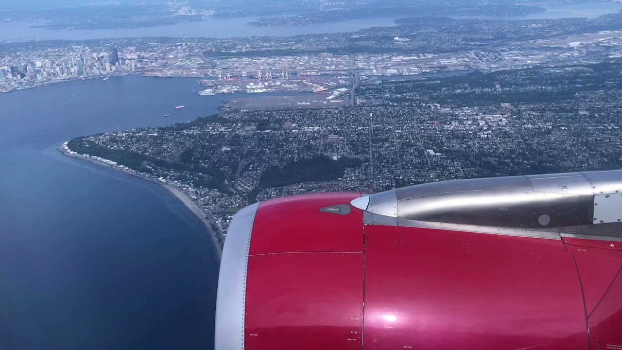 SEATTLE! FLYING OVER WEST SEATTLE AND DOWNTOWN!! - YouTube