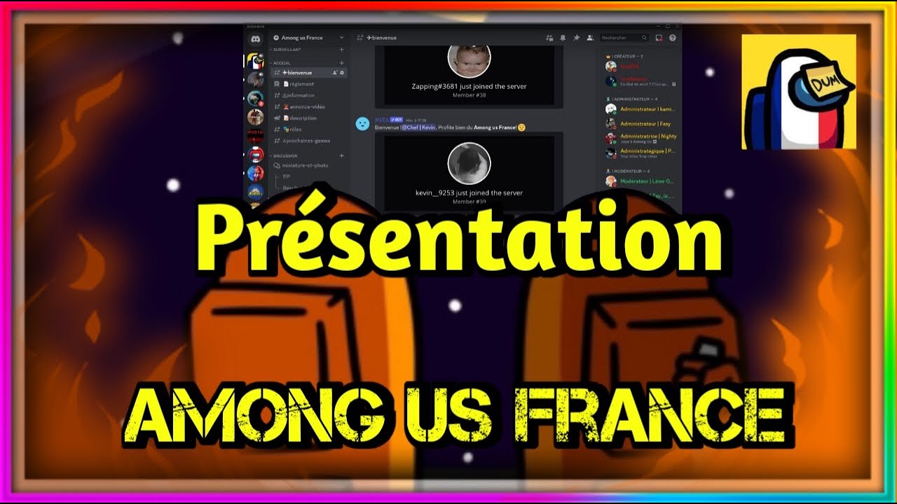 Présentation du future meilleur serveur Among Us France !!! - YouTube