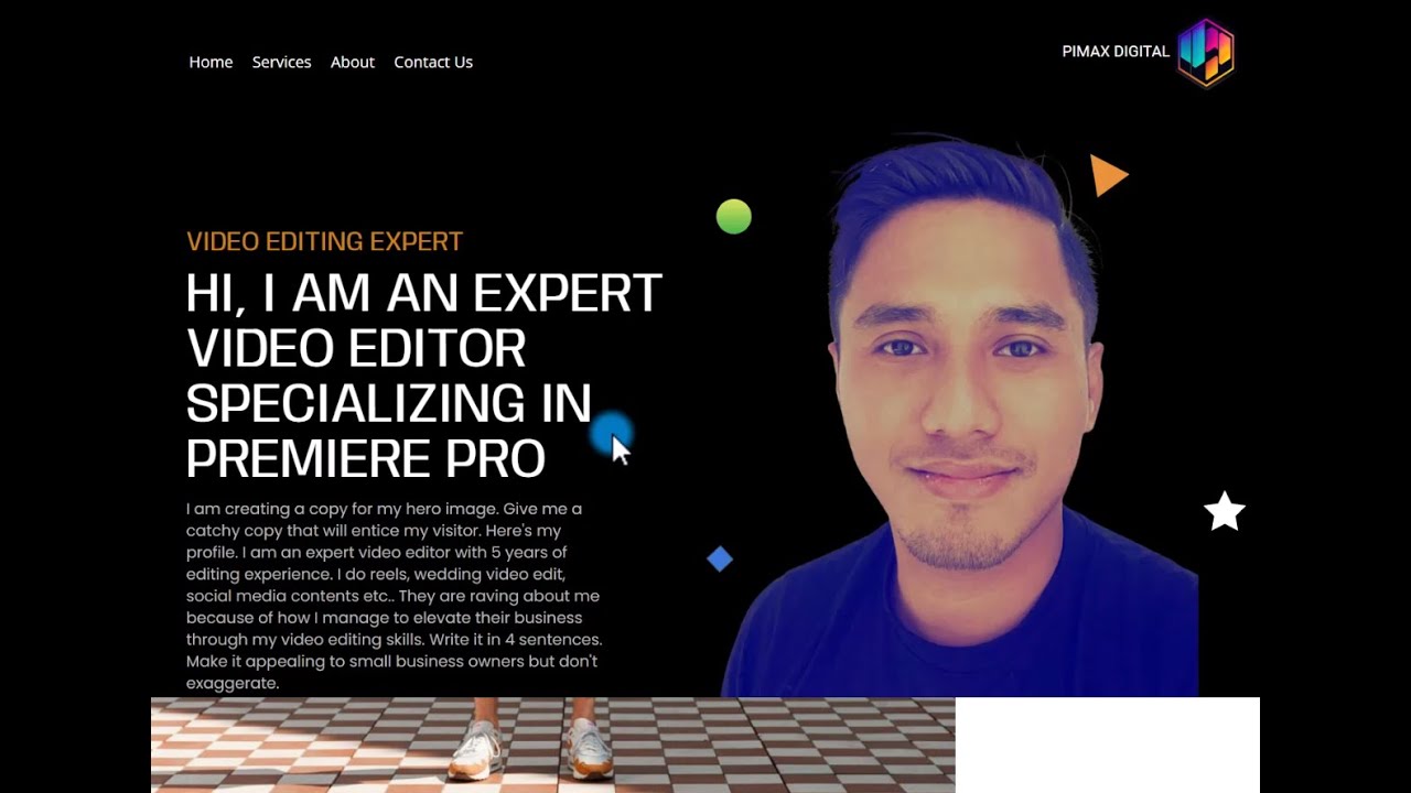 How to make an effective and catchy Hero Section of your Website - YouTube