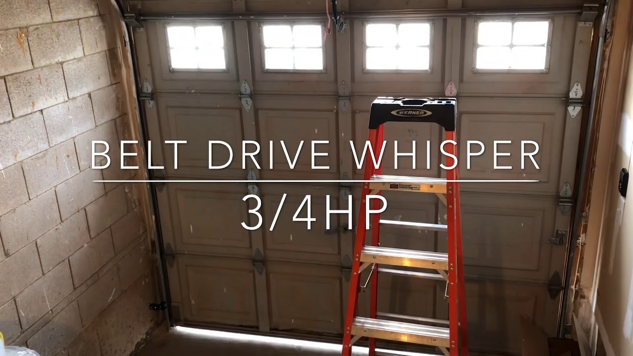 Chamberlain HBW7675C 3/4HP Belt Drive Garage Door Opener Installed in ...