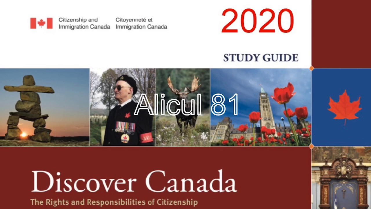 CANADIAN CITIZENSHIP STUDY GUIDE 2020-DISCOVER CANADA - YouTube
