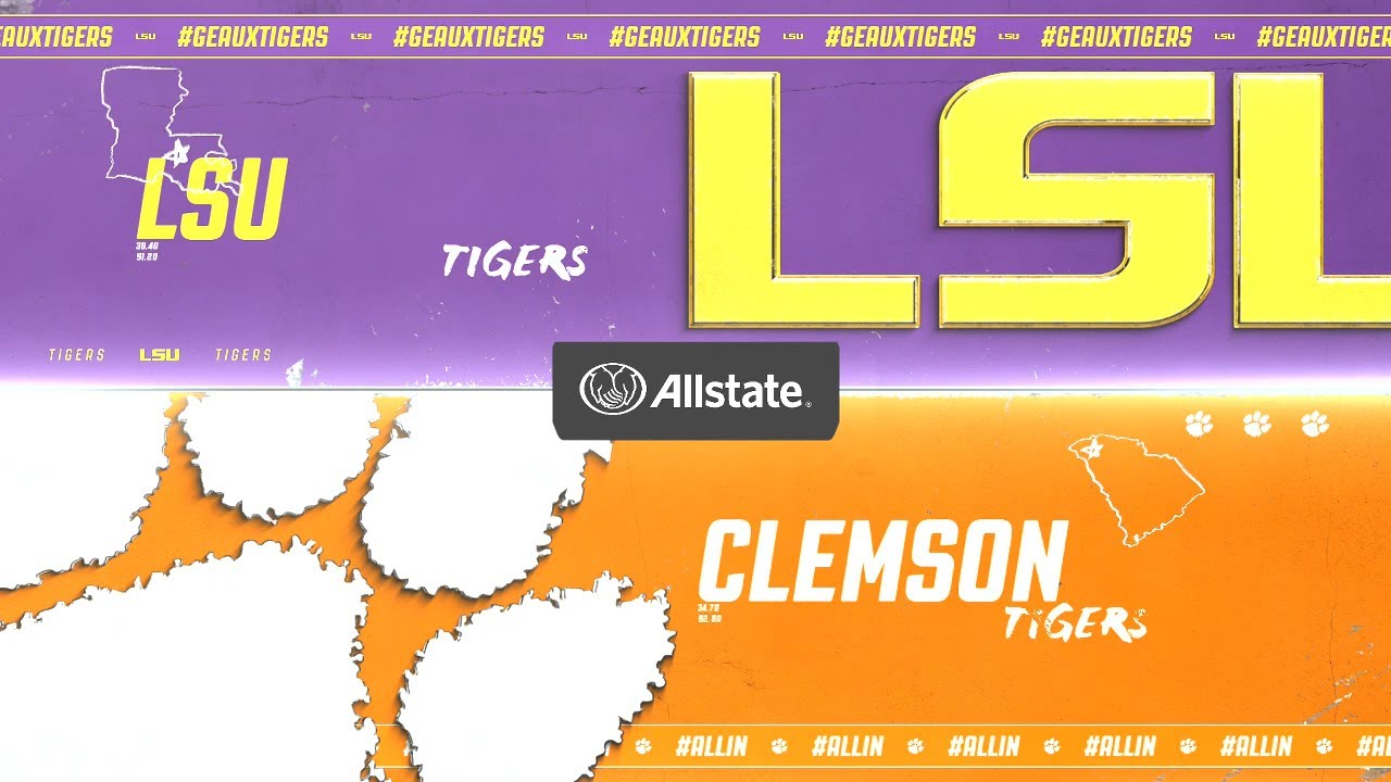 NCAA College Football 26 - LSU Tigers Vs Clemson Tigers PS5 Simulation ...
