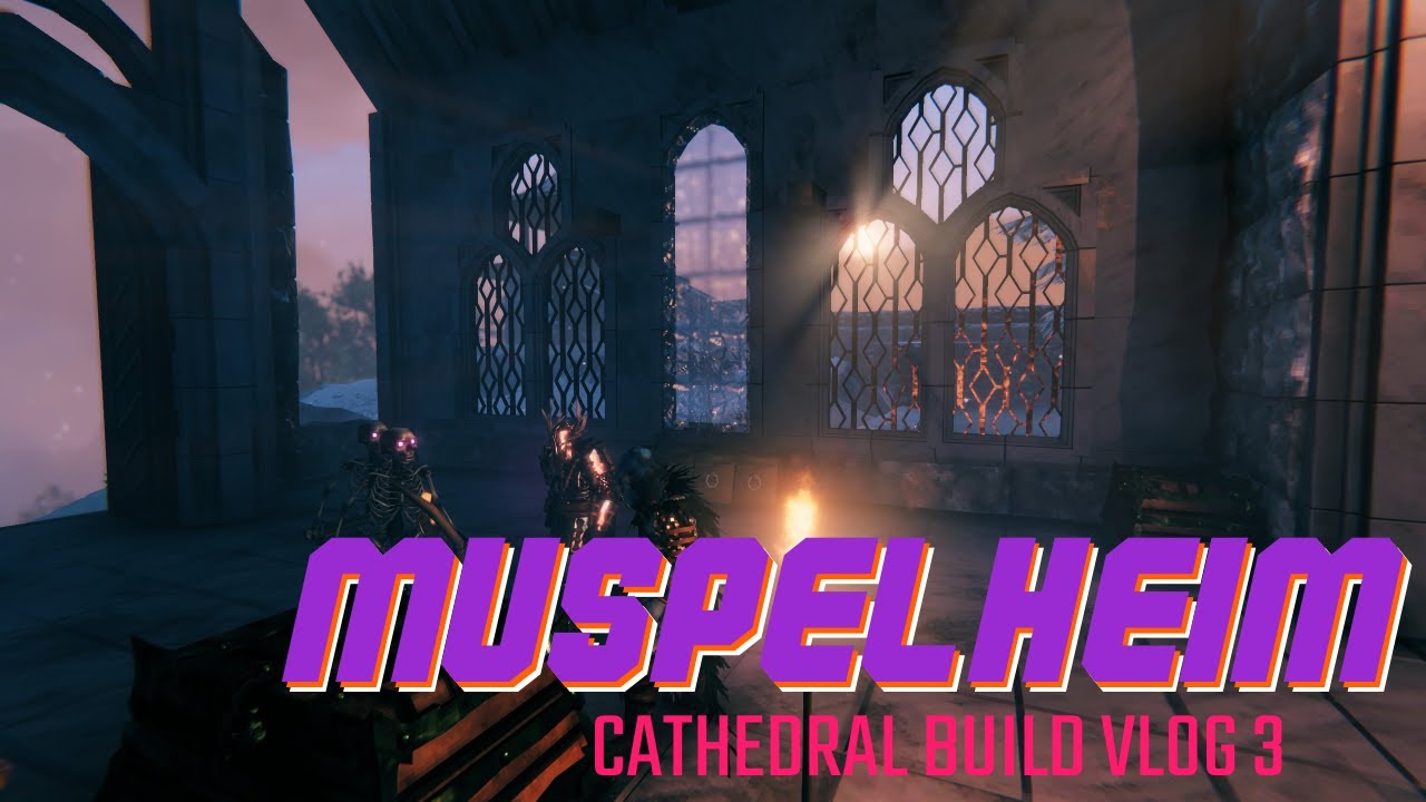 Muspelheim Community Cathedral Build Vlog #3 - Valheim Building! - YouTube