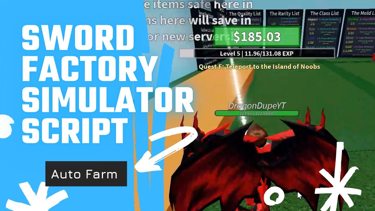 Sword Factory Simulator Script - Roblox - YouTube
