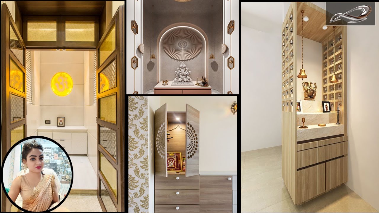 Wooden Temple Design For Home 2023 | Spiritual Spaces Ideas Puja Room ...