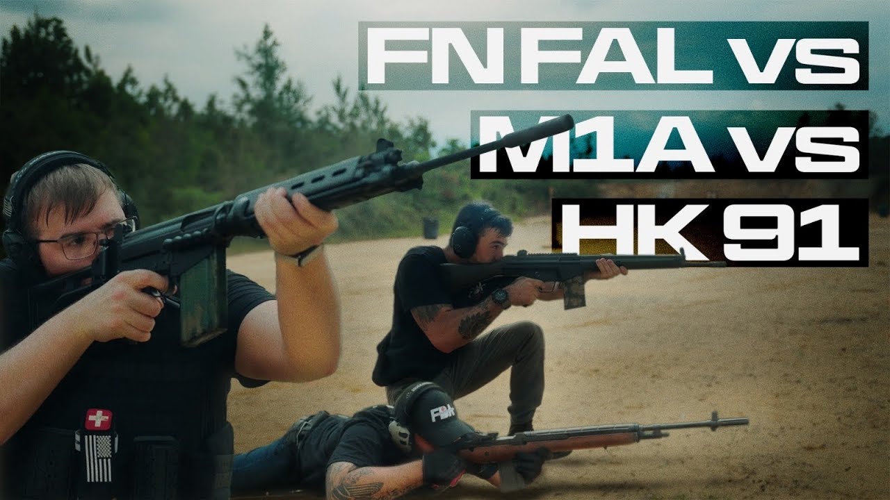The Ultimate Battle Rifle Showdown! FN FAL vs M1A vs HK 91 - YouTube