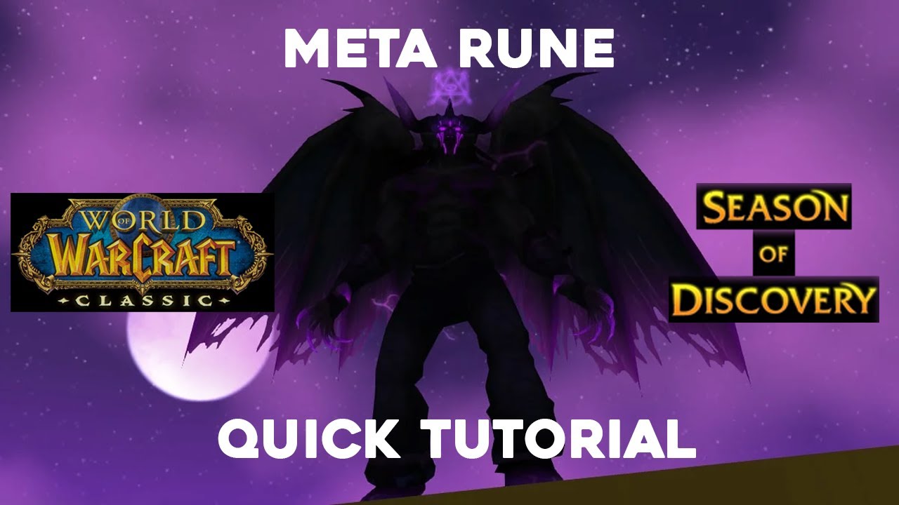 QUICK GUIDE - How To Get Metamorphosis Tank Rune for Warlock - WoW ...