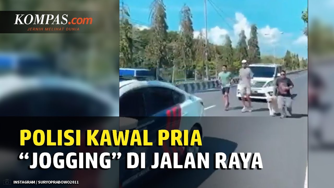 Video Viral Mobil Polisi Kawal 3 Orang yang Joging di Jalan Raya, Ini ...
