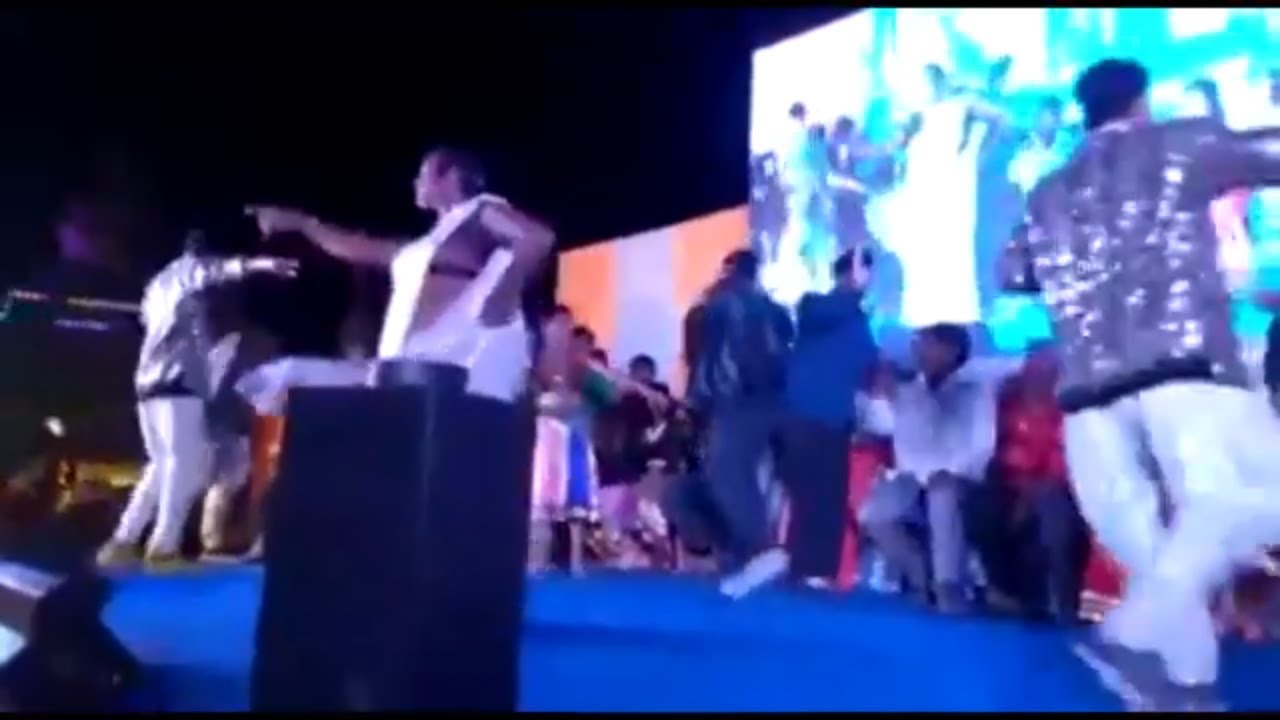 Recording Dance telugu in Andhra pradesh stage show - YouTube