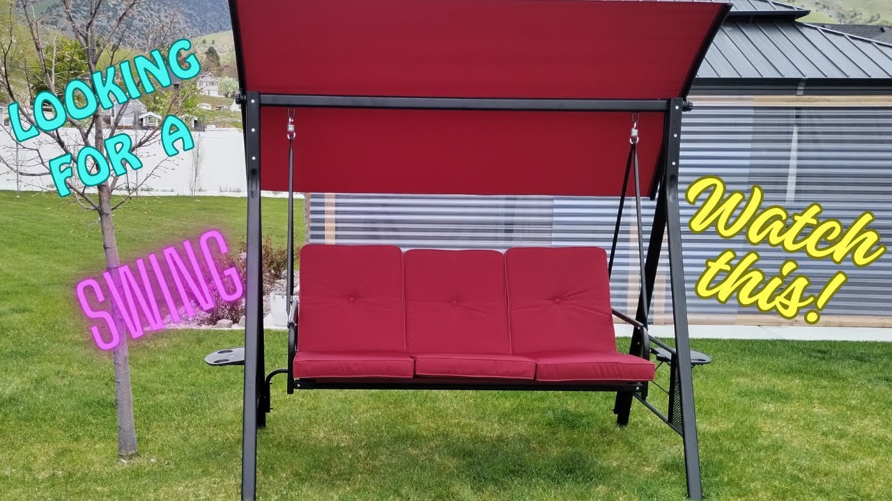 Swing into Comfort: Yaheetech 3-Seat Outdoor Patio Swing Review! - YouTube