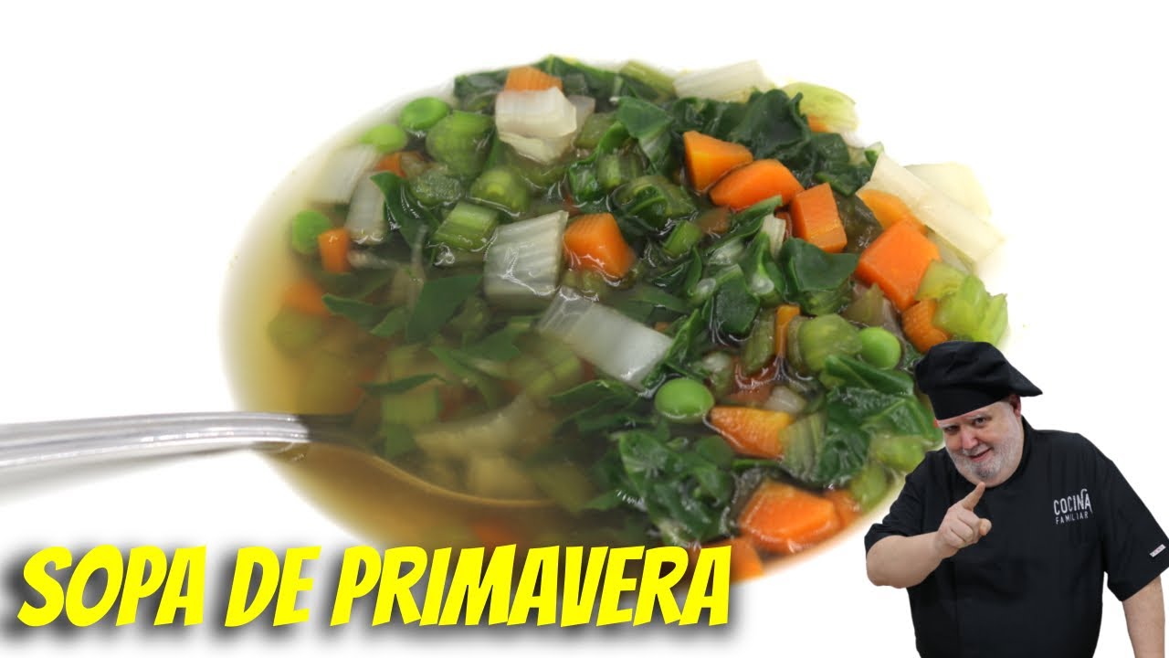 Sopa de primavera ligera y estimulante - YouTube