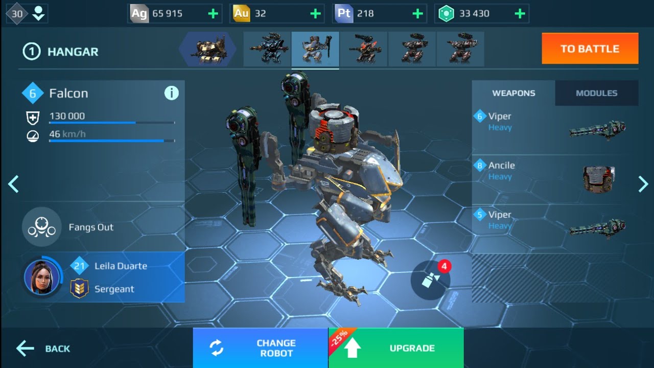 War Robots | Quick Match | Ancile Falcon Viper gameplay - YouTube