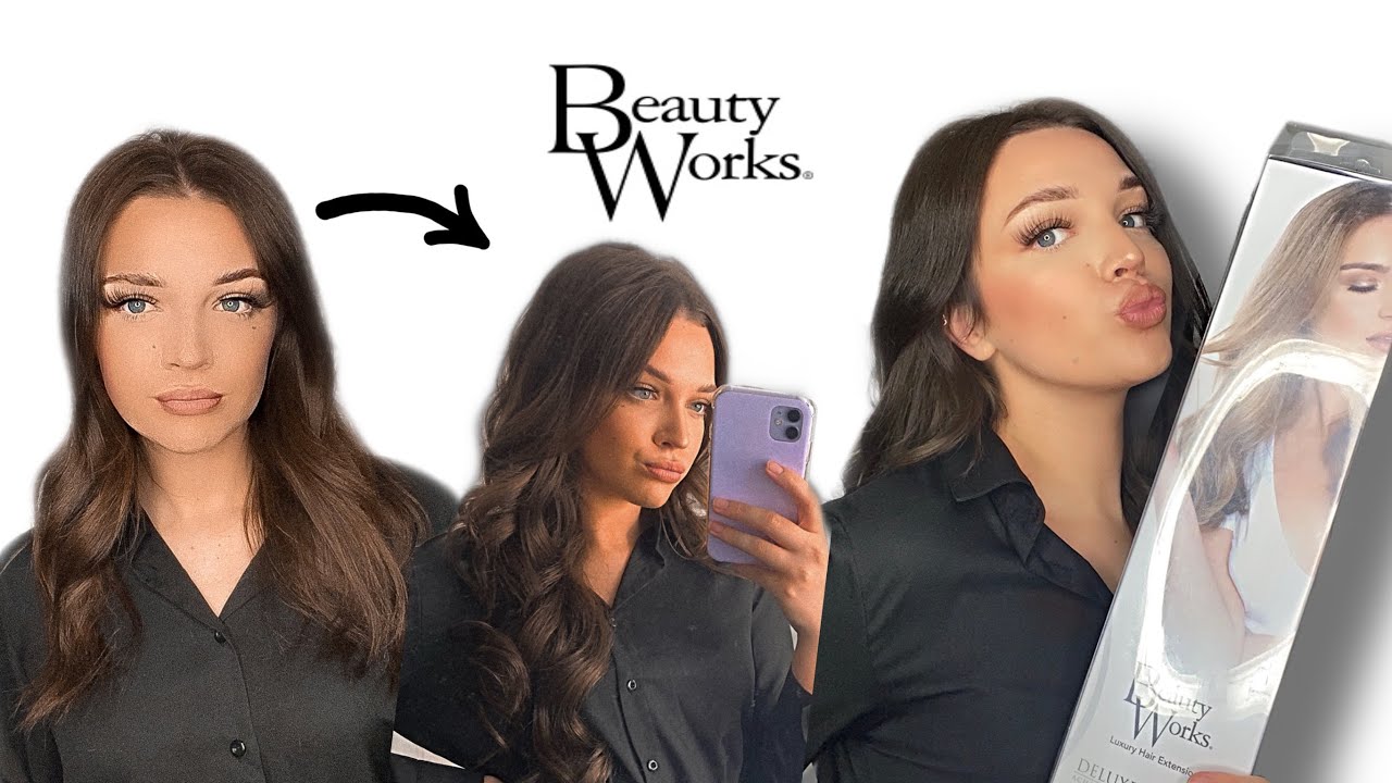 BEAUTYWORKS HAIR EXTENSIONS HOW I APPLY & STYLE THEM! - YouTube