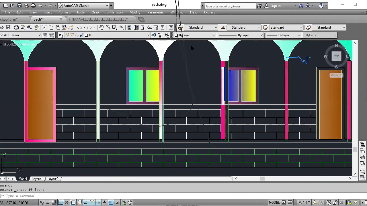 front view autoCad - YouTube