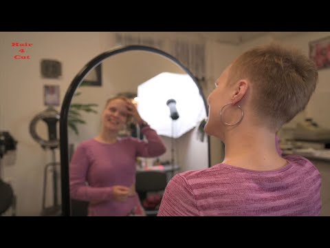 2023-13 Carolina preview - long hair cut to asymmetric short pixie cut