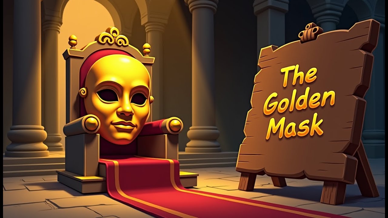 The Golden Mask Story | #kidsstory #bedtimestories #educational - YouTube