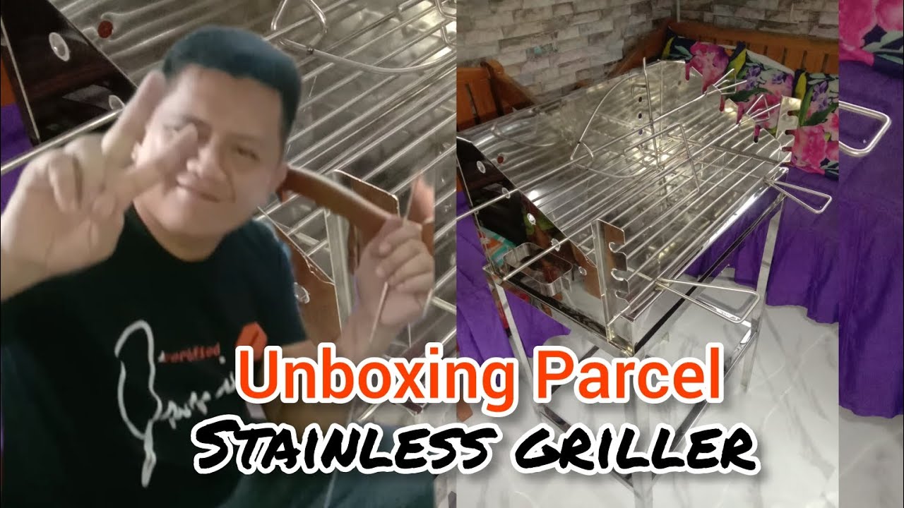 Unboxing Stainless Ihawan/Griller with two sticks litsunan - YouTube