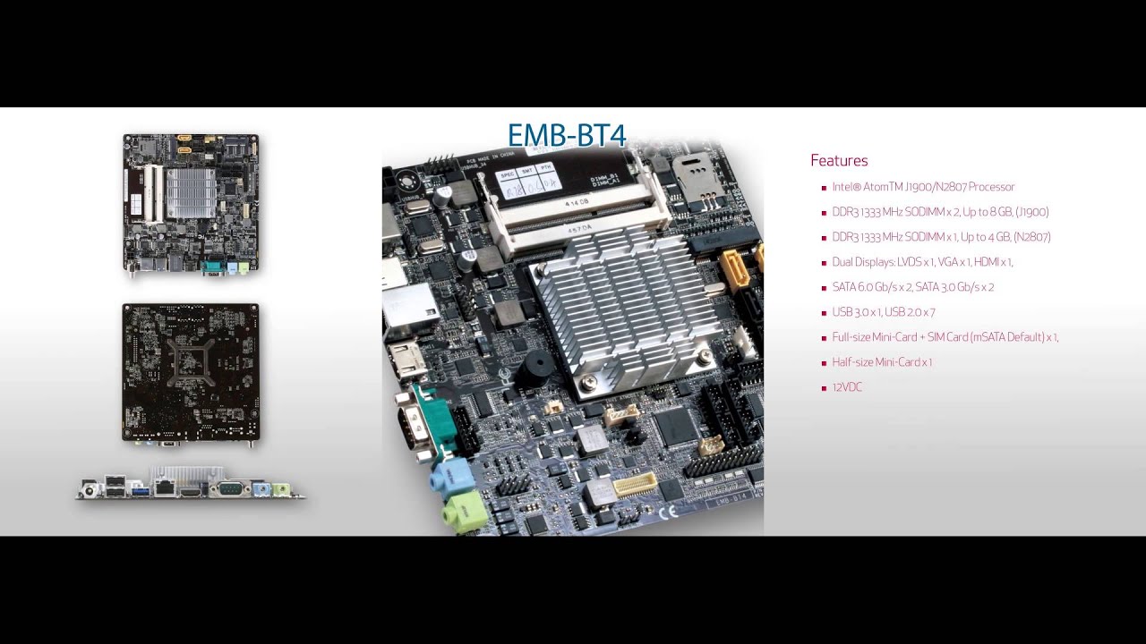 AAEON EMB BT4 - YouTube