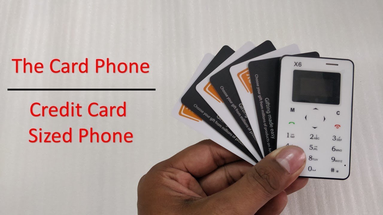 The Card Phone (Credit Card Sized Phone) - Fits Right Into Your Wallet ...