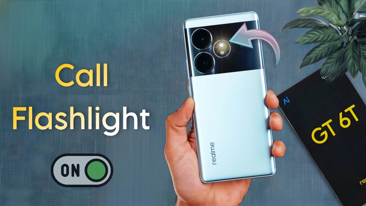 How to Enable Call Flash Light in Realme GT 6T, Realme GT6 me Call Aane ...