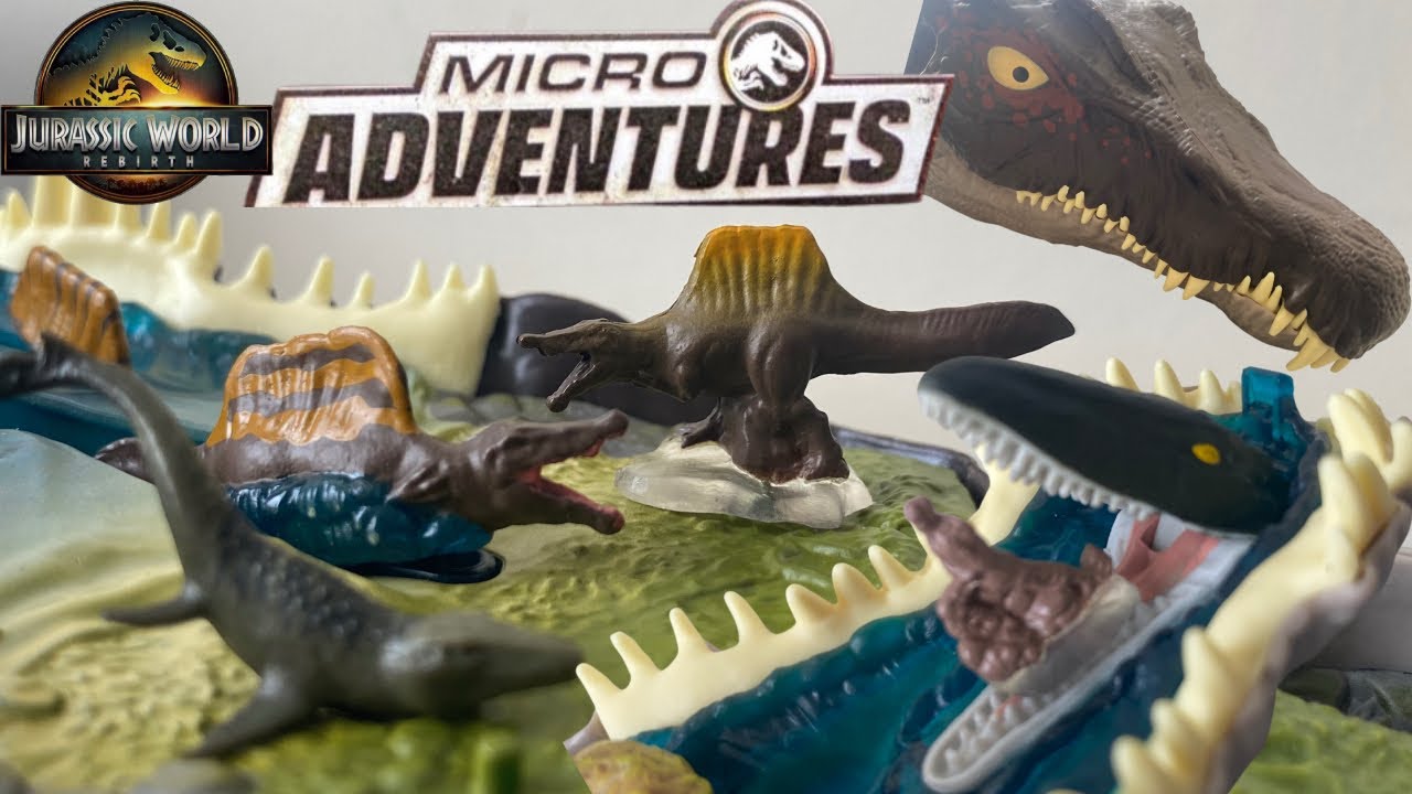 Jurassic World Rebirth MICRO ADVENTURES Spinosaurs Playset toy REVIEW ...