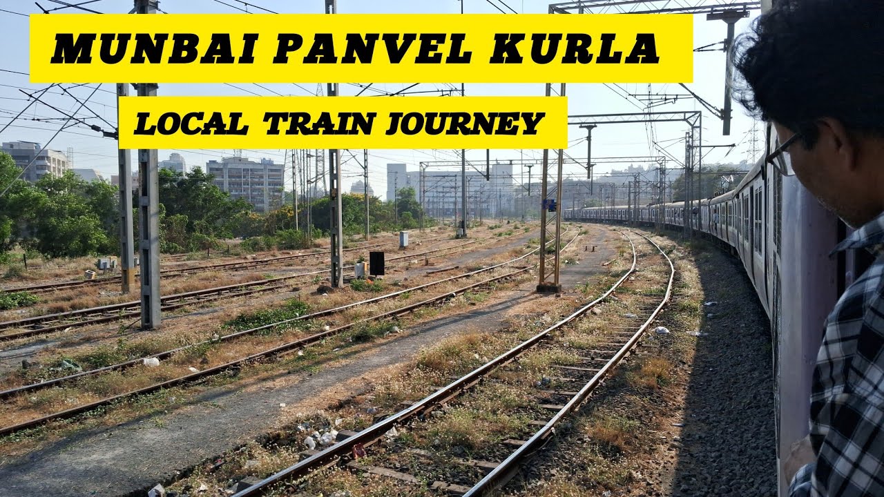 Panvel TO kurla Mumbai local train journey !! beautiful kurla market ...