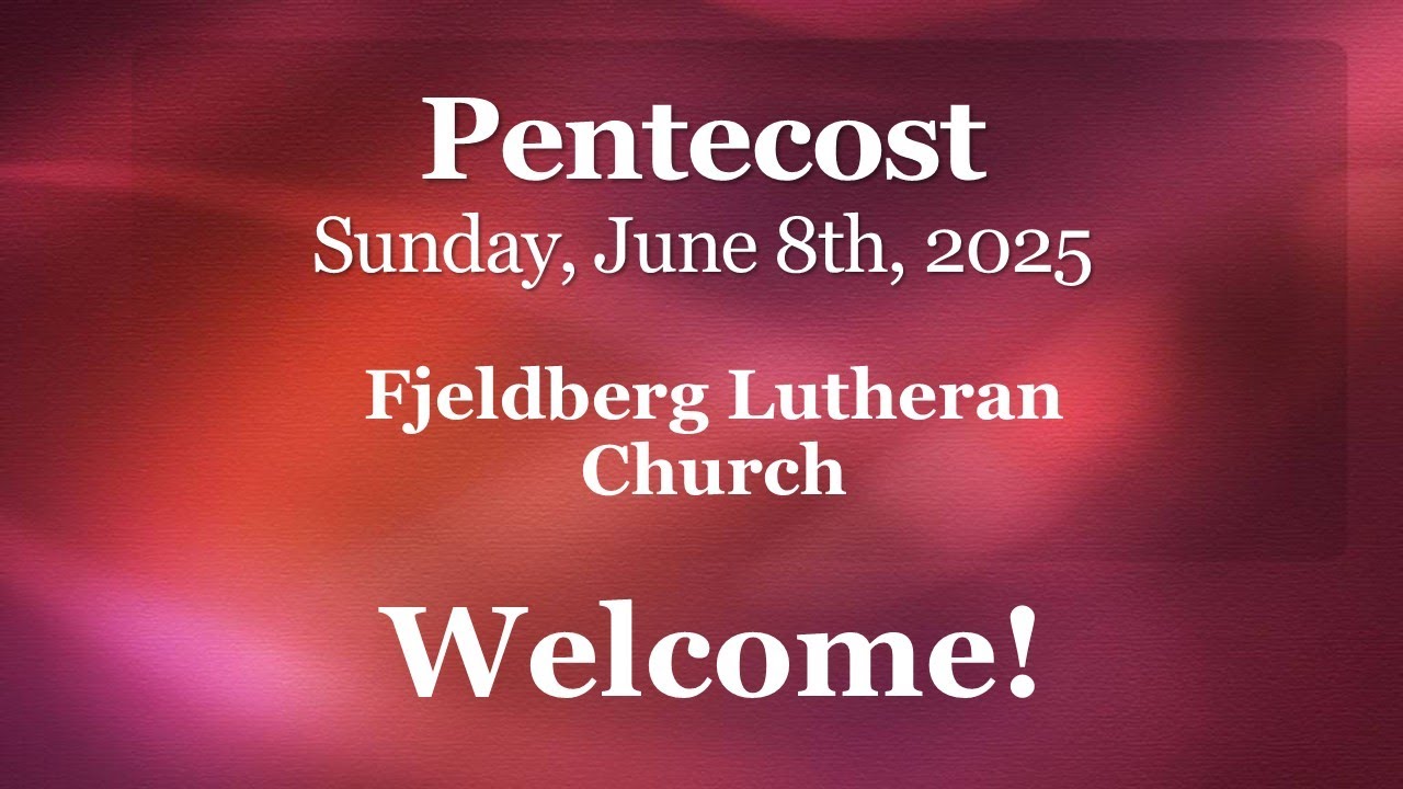 Pentecost Sunday, June 8th 2025 - YouTube