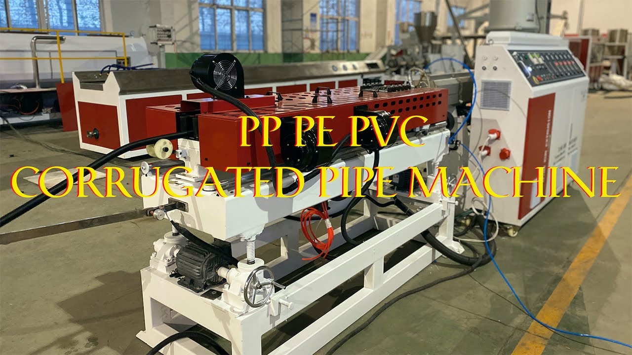 Automatic Polypropylene PP PE PVC Black Flexible Corrugated Pipe ...