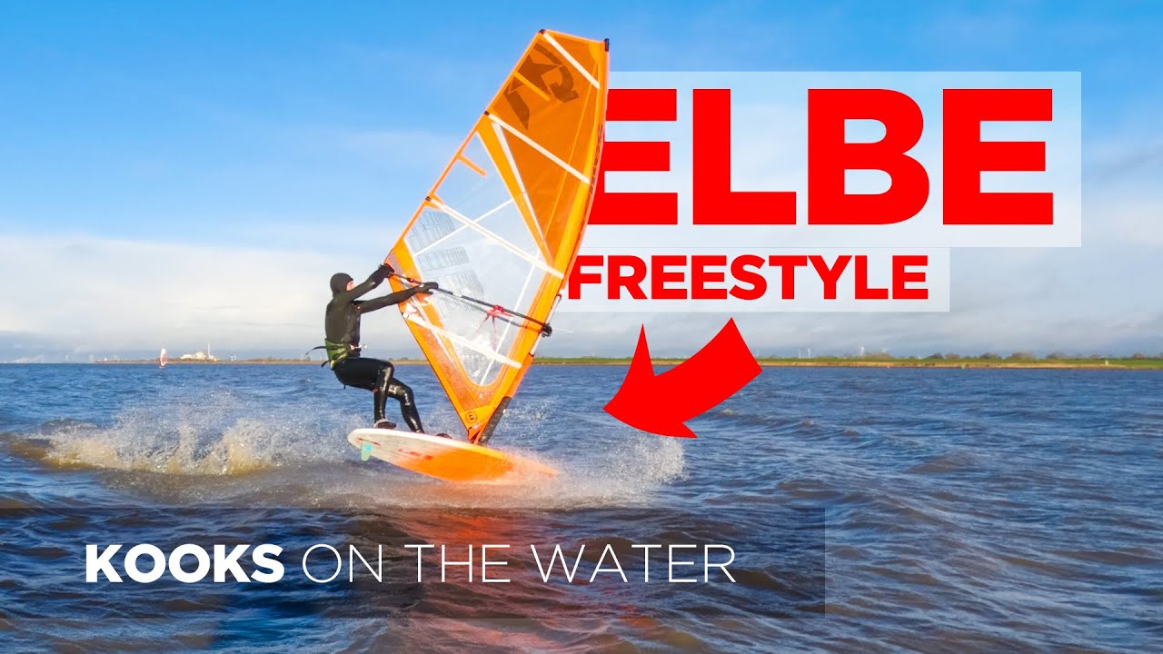 Freestyle Windsurfing in freezing temperatures🥶 I River Elbe - YouTube