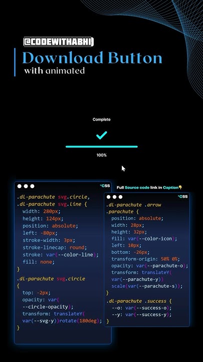 Download Button With Animation #css #coding #shortvideo #shortsfeed #shorts #short #short #html5 ...