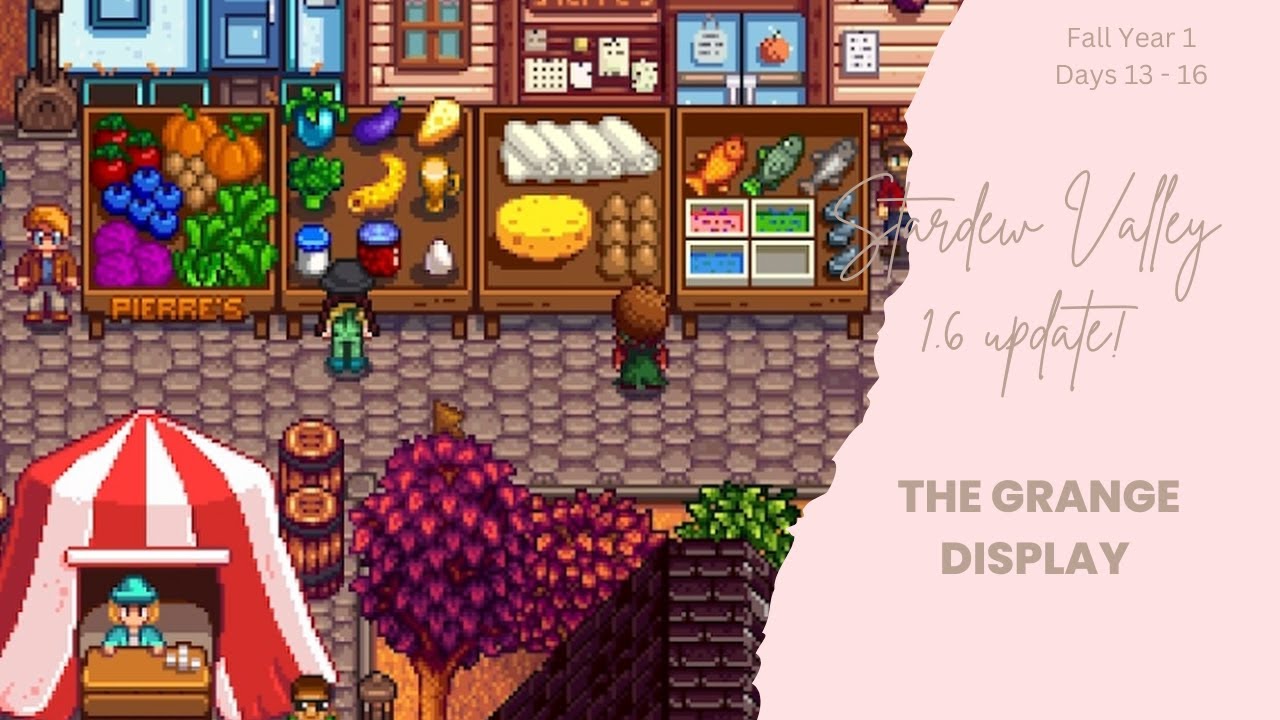 Stardew Valley | 1.6 | Meadows Farm | The grange display - YouTube