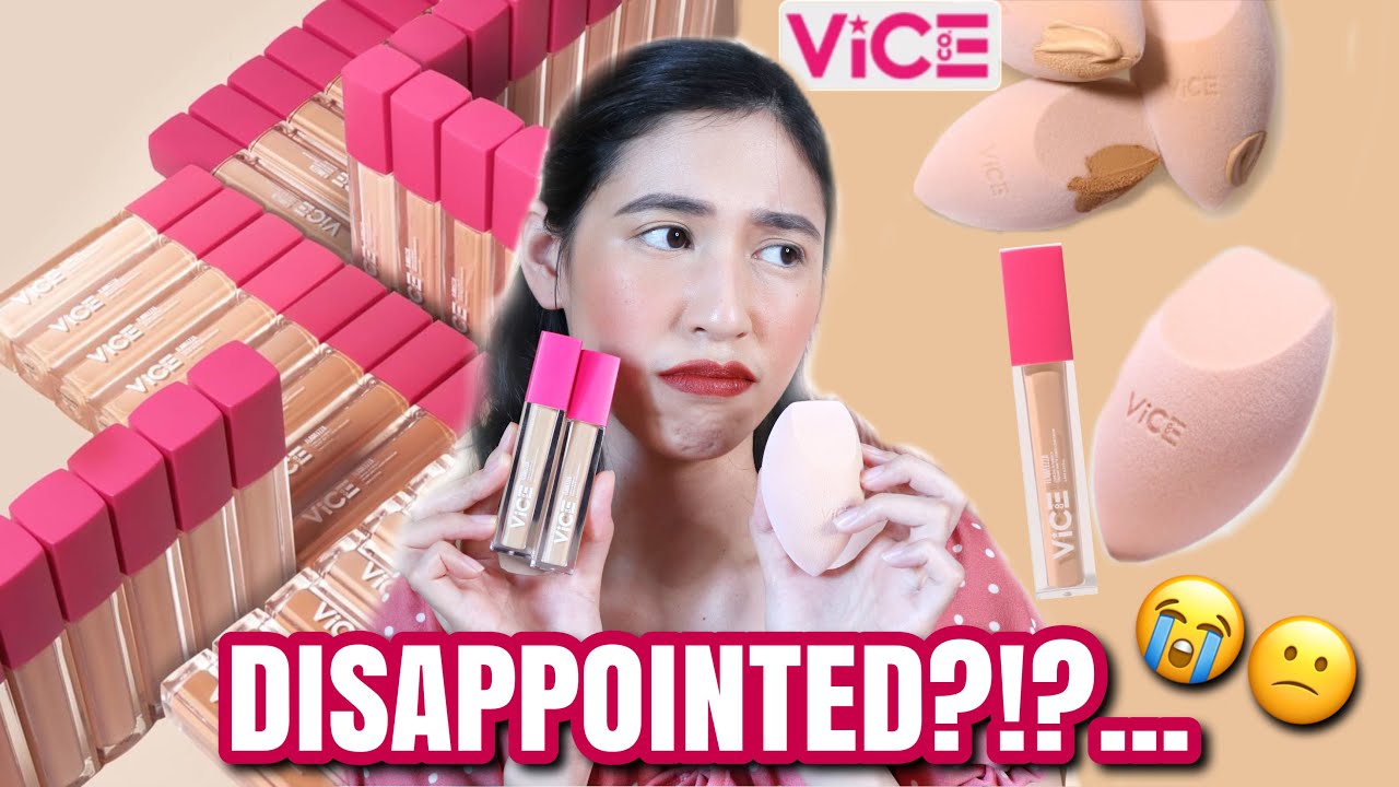 VICE COSMETICS CONCEALER & SPONGE! FLAWLEZZA BA TALAGA? - YouTube