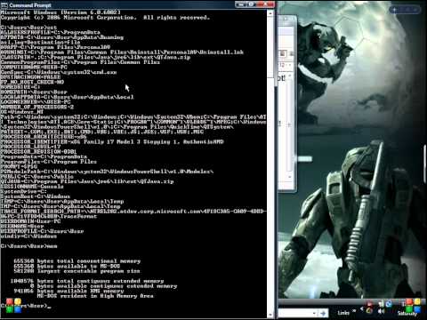 Command Prompt Tutorial 5 mem and set - YouTube